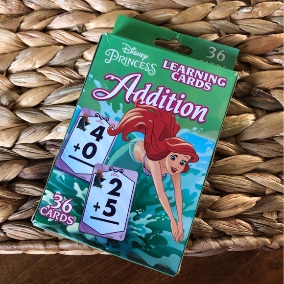 Disney | Toys | Disney Princess Learning Cards Addition | Poshmark